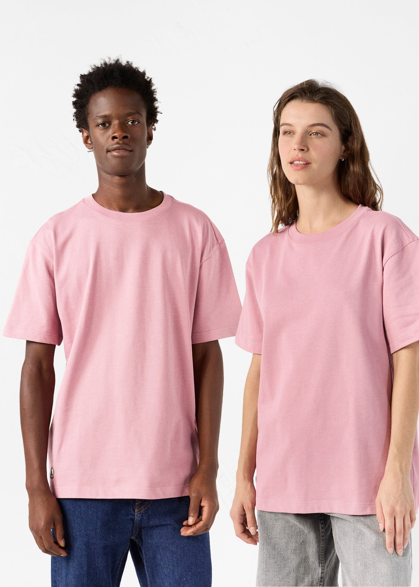 T-Shirt à col rond Rose antique Andrea – JOTT