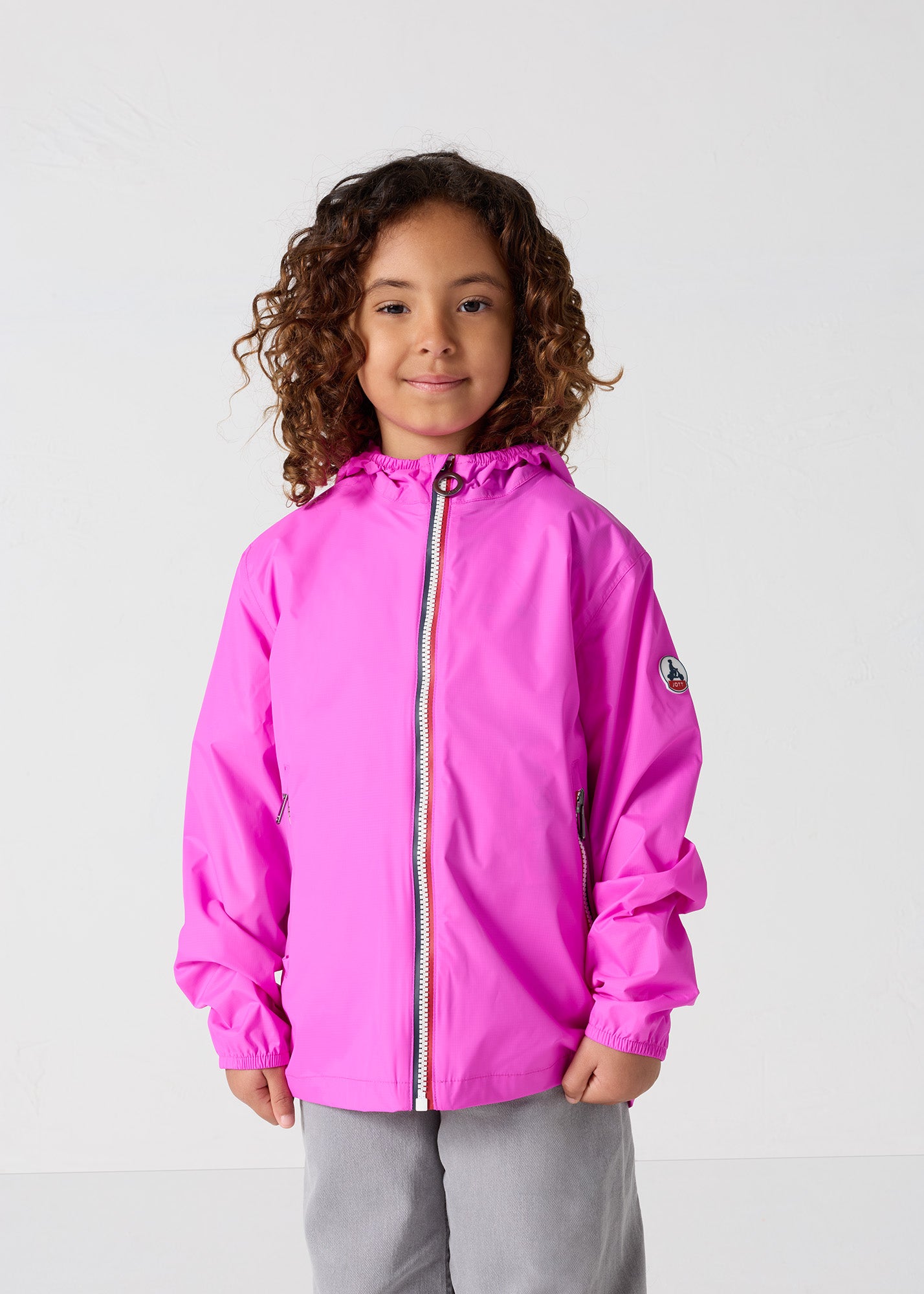 Imperméable enfant paquetable Rose électrique Corrie – JOTT